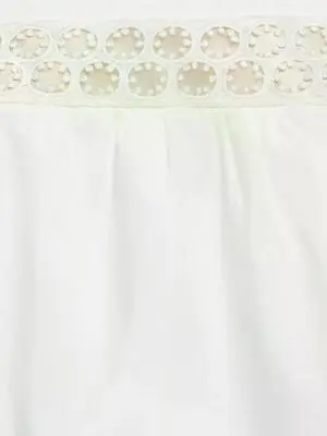 Max Mara Lace-insert Gabardine Mini Dress