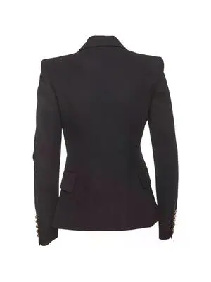 Balmain Double-breasted Gabardine Blazer
