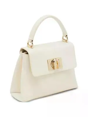 Furla 1927 Mini Arch Twist-lock Tote Bag - White