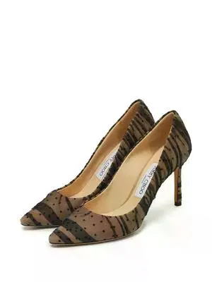 JIMMY CHOO Romy Mesh Pumps - Neutrals