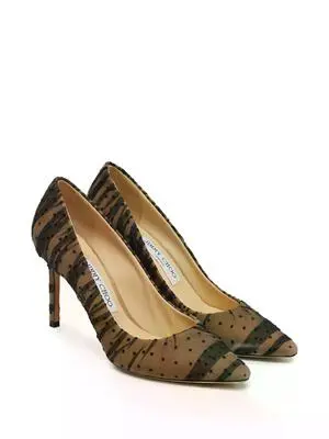 JIMMY CHOO Romy Mesh Pumps - Neutrals