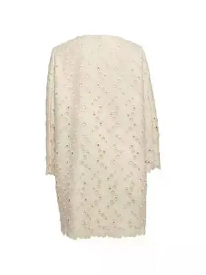 Max Mara Embroidered Scalloped-edge Coat