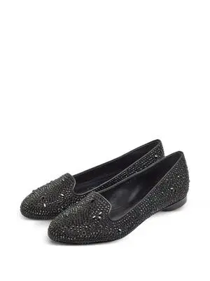 GINA Crystal-embellished Ballet Flats