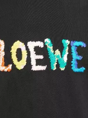 Loewe Logo Embroidered T-shirt