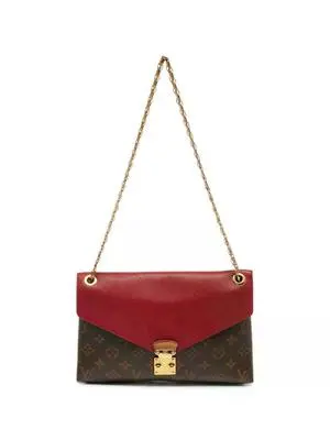 LOUIS VUITTON 2015 Pallas Chain Monogram-canvas Handbag - Brown