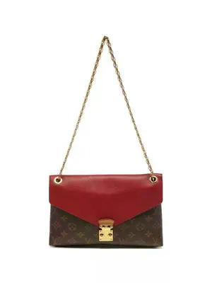 LOUIS VUITTON Pallas Chain Monogram Canvas Handbag - Brown