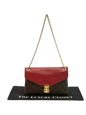 LOUIS VUITTON Pallas Chain Monogram Canvas Handbag - Brown