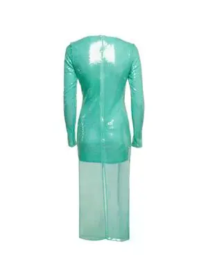 David Koma Sequin-embellished Maxi Dress - Green