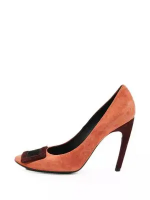 ROGER VIVIER Belle Vivier Trompette Heeled Pumps - Orange