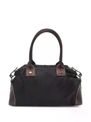 LANCEL Contrast Stitching Tote Bag - Black