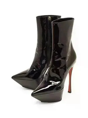 Amina Muaddi Yigit Platform Ankle Boots