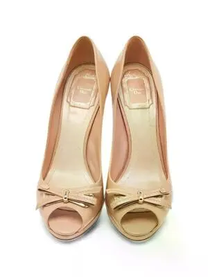 Dior Bow-detail Leather Heeled Pumps