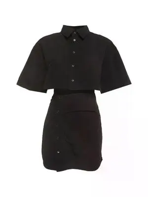 Jacquemus Twisted Mini Dress - Black