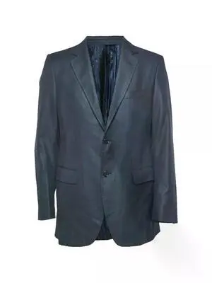 Dolce & Gabbana Notched-lapels Single-breasted Blazer - Blue