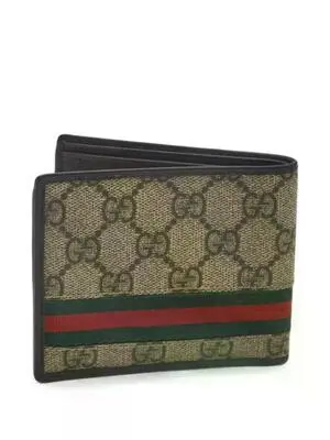 Gucci Web Gg Supreme Wallet