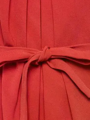 Paule Ka Pleated Belted Dress