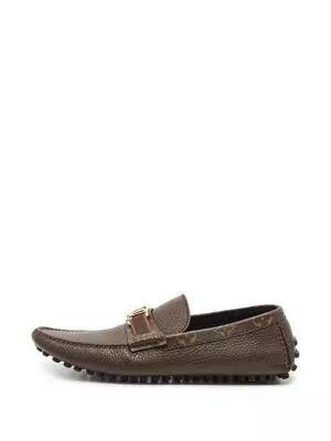 LOUIS VUITTON Hockenheim Monogram Loafers - Brown