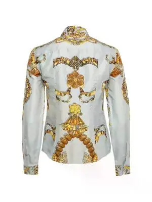 Gucci Shell-print Silk Shirt