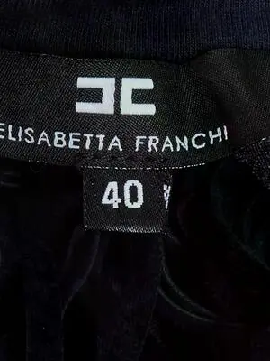 Elisabetta Franchi Fringe Detail Roll-neck Top