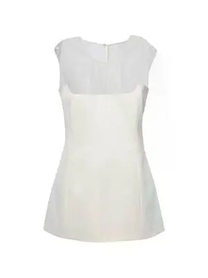 Khaite Sasmo Paneled Sleeveless Blouse