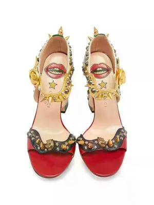 Gucci Malibu Spiked Ankle-strap Sandals