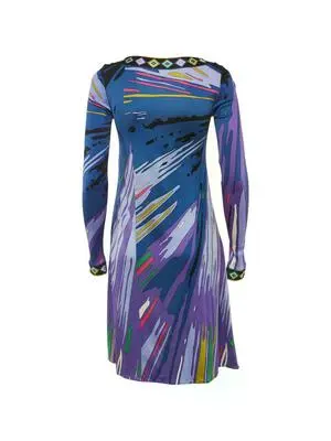 Emilio Pucci Printed Long-sleeve Mini Dress