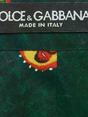 Dolce & Gabbana Cherry-print Pleated Skirt