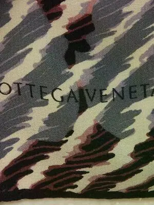 Bottega Veneta Printed Silk Scarf - Black