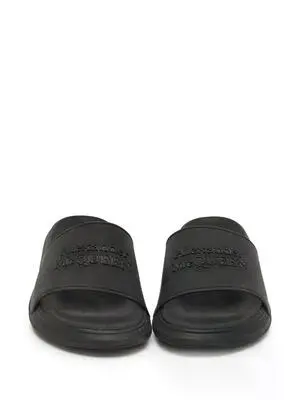 Alexander McQueen Logo Embossed Slides