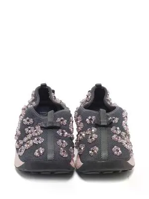 Dior Fusion Crystal Embellished Sneakers - Grey