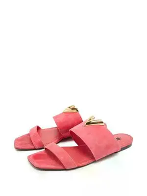 LOUIS VUITTON Essential V Suede Slides