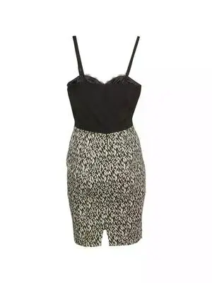 Elisabetta Franchi Abstract-print Bustier Mini Dress