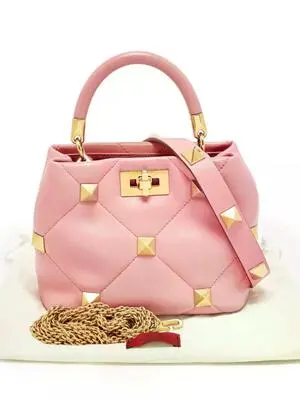 Valentino Garavani Small Roman Shoulder Bag - Pink