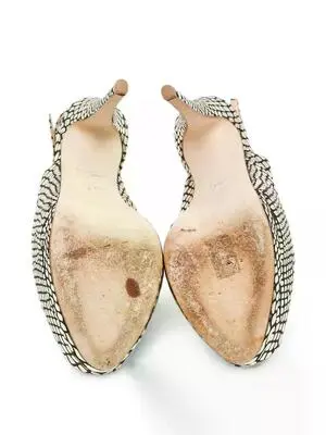 GIUSEPPE ZANOTTI Sharon Python-embossed Sandals