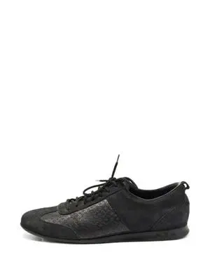 LOUIS VUITTON Monogram Satin Sneakers - Black