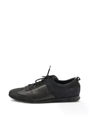 LOUIS VUITTON Monogram Embossed Panelled Sneakers - Black