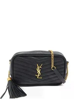 Saint Laurent Lou Matelassé Camera Bag - Black
