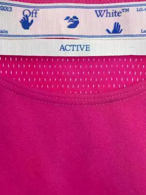 Off-White Logo & Arrows Print Cropped Top