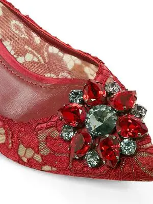Dolce & Gabbana Bellucci Floral-lace Heeled Pumps