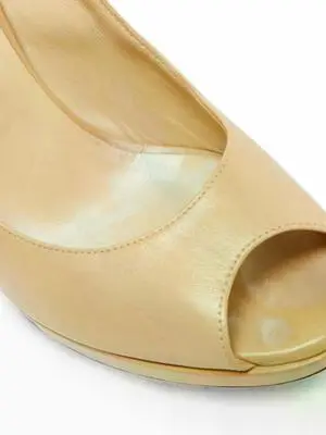 JIMMY CHOO Quiet Peep-toe Heeled Pumps