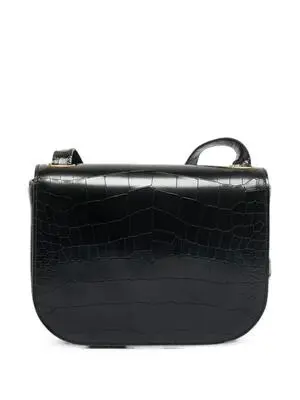 Mulberry Selwood Croc-embossed Shoulder Bag - Black