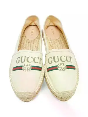 Gucci Logo-print Canvas Espadrilles