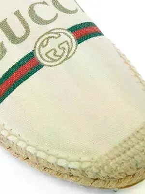 Gucci Logo-print Canvas Espadrilles