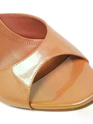 Amina Muaddi Alexa Heeled Sandals - Brown