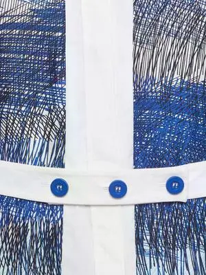 Kenzo Abstract-print Mini Shirt Dress