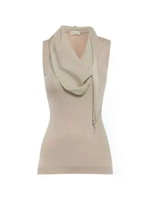 Brunello Cucinelli Rib-knit Tank Top - Neutrals