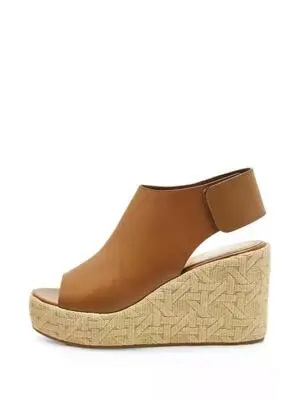 Dior Attitude Wedge Sandals - Brown