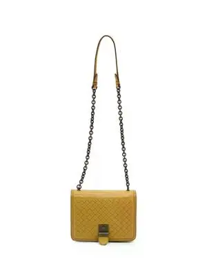 Bottega Veneta Mini Runway Leather Shoulder Bag - Green
