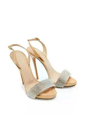 GIUSEPPE ZANOTTI Crystal-embellished Slingback Heeled Sandals
