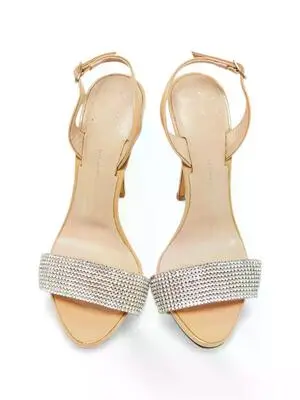 GIUSEPPE ZANOTTI Crystal-embellished Slingback Heeled Sandals